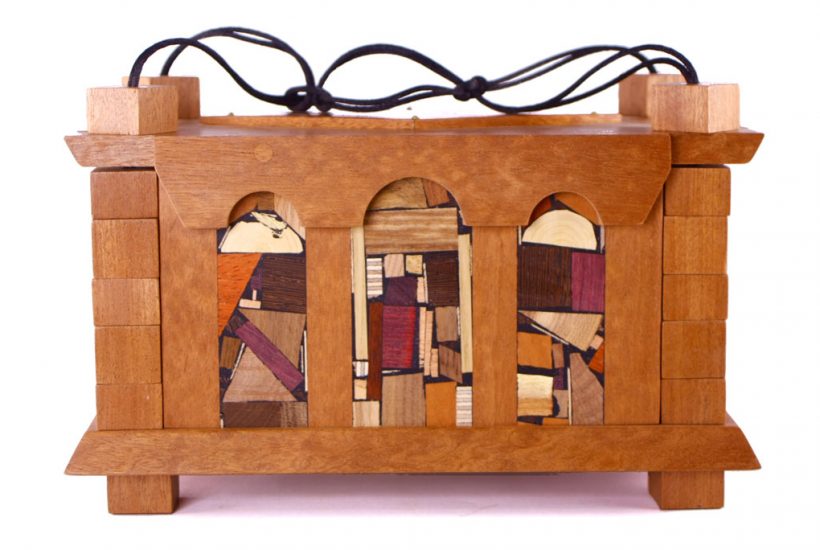 Octagonal Etrog Box-Decorative Wood Esrog Box-Sukkot Judaica Gift