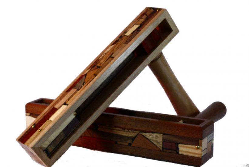 Purim Noisemaker-Judaica Gift-Wooden Grogger - Etz-Ron