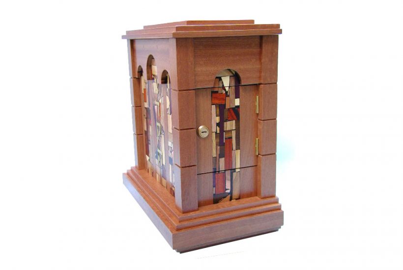 Synagogue Sized Tzedakah Box-Temple Style-Synagogue Judaica