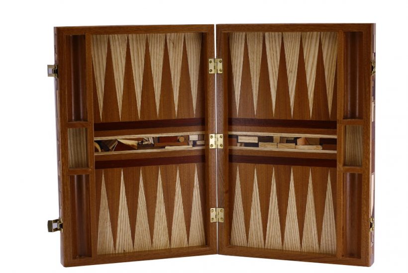Designer Backgammon Set-Mosaic Wood Backgammon Sets-Wooden Chess Board ...