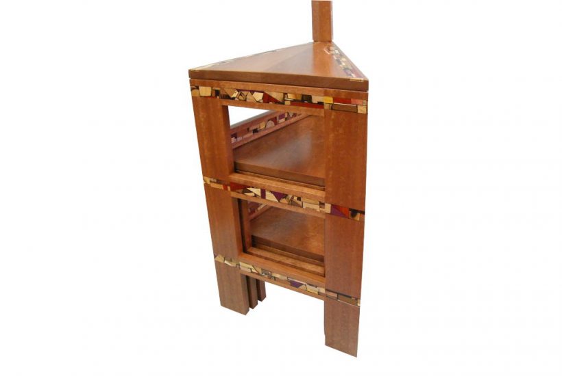 Designer Library Stairs-Wood Library Ladder-Unique End Table-Stepped ...