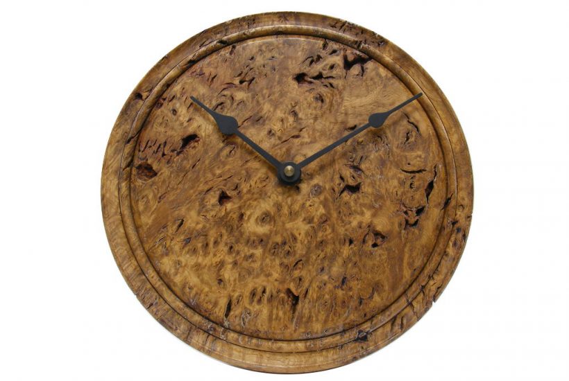 Oak Root 3 Wooden Wall Clock- Rustic Kitchen Wall Clock