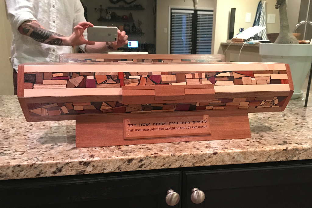 The Making of an Heirloom Megillah Case - Etz-Ron